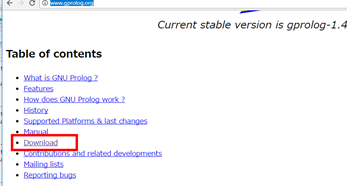 GNU Prolog のインストール（Windows 上）